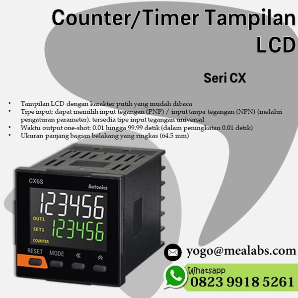 Jual Timer Counter Autonics Seri Cx65 Jakarta | Mea Labs Indonesia